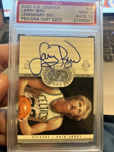Larry Bird 2000 UD Legends LEGENDARY Auto SIGNATURE PSA 9 10 SSP RARE ...