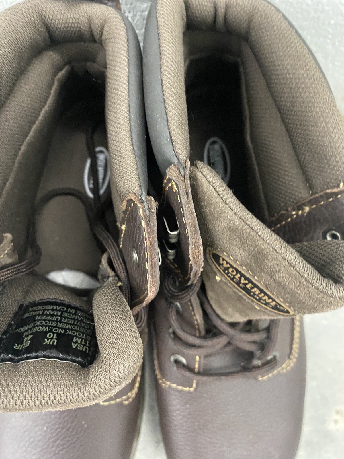 Wolverine W08704 Men's Waterproof Soft Toe Brown Work BOOTS Size 9.5 M ...