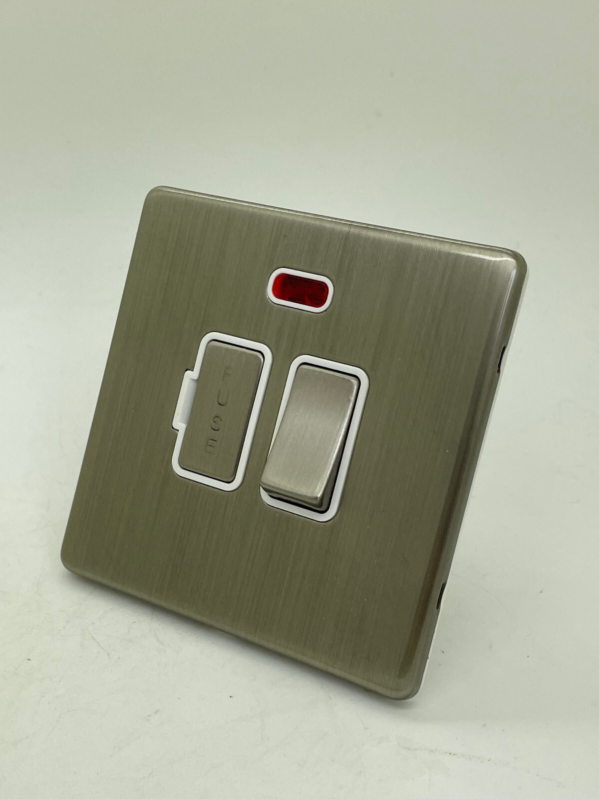 Screwless - Brushed Chrome Satin Steel Plug Sockets Light Switches ...