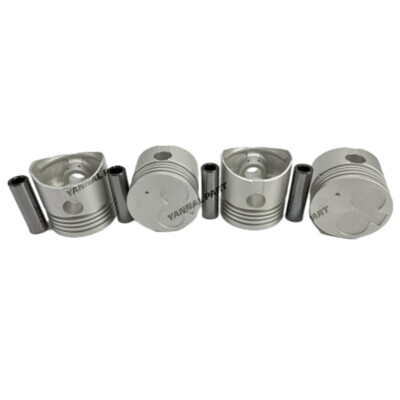 New 4 pcs K4D Piston oversize +0.5mm For Mitsubishi K4D Engine Spare ...