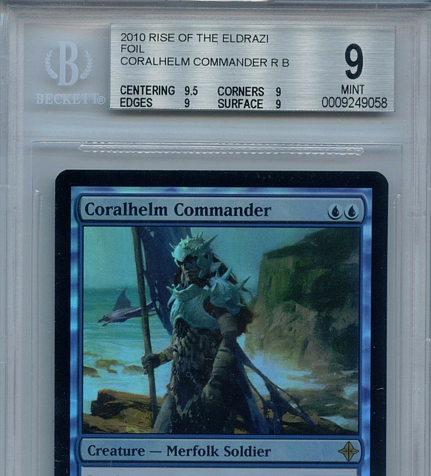 MTG Coral Helm Commander BGS 9 Mint Rise o/t Eldrazi Foil Magic card ...