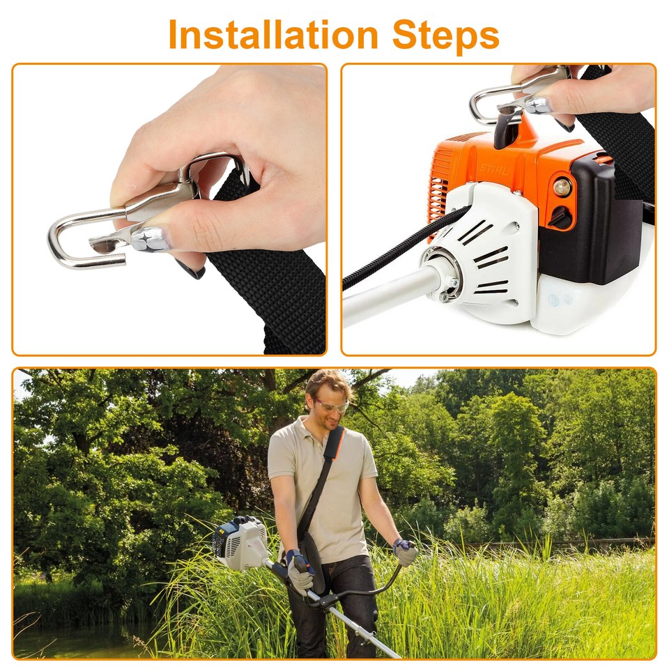 Universal Trimmer Shoulder Strap Adjustable Harness Belt Weed Eater ...