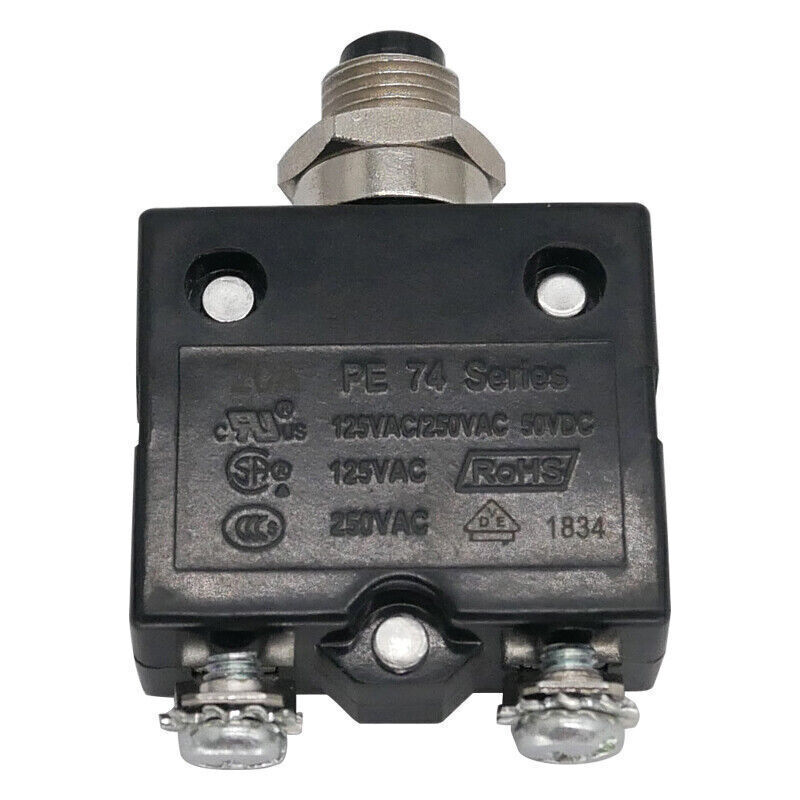 1PC Current Overload Protector Circuit Breaker PE 74 Series 20A 125 ...