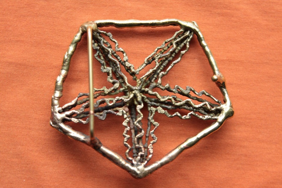 Vintage Brass Hand Made Sea Starfish Design Belt Buckle | eBay