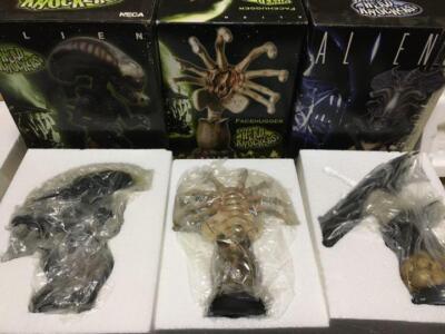 NECA Alien Extreme Head Knockers Alien, facehugger, Aliens queen Figure ...