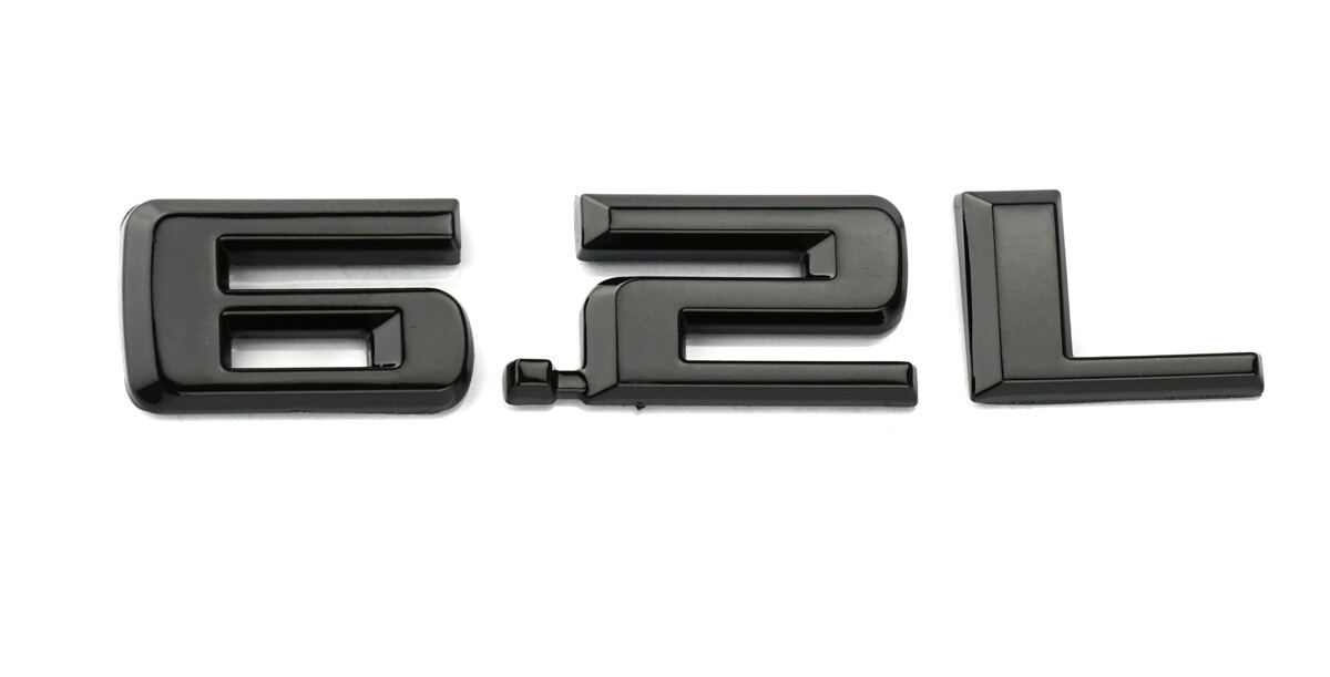 2pcs 6.2L Emblems 3D Hood Badge Logo for Chevy Silverado 1500 2500HD ...