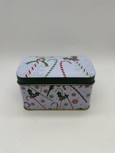 greenbrier international Christmas Hinged 5x3.5x3 Metal Storage Tin | eBay
