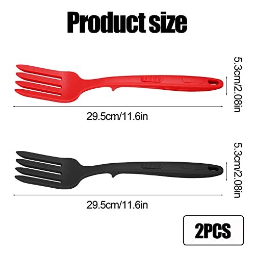 2pcs Silicone Flexible Forks Silicone Cooking Fork Heat Resistant ...