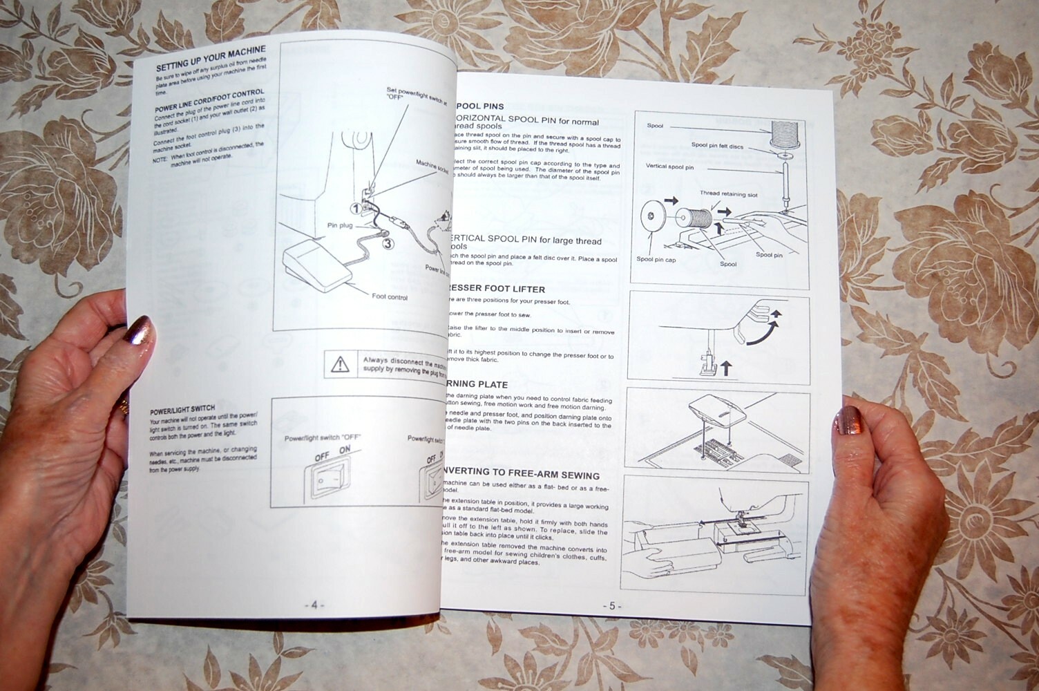 EnglishEdition Instruction Manual Singer Sewing Machine 7363 7422 7442 ...