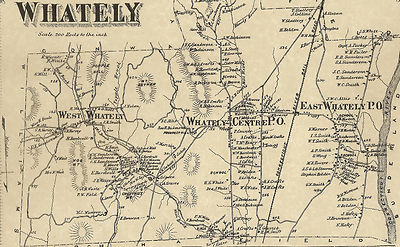 Whately West Whately MA 1871 Maps with Businesses and Homeowners Names ...