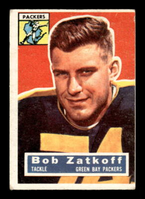 1956 Topps Football #67 Bob Zatkoff Green Bay Packers | eBay