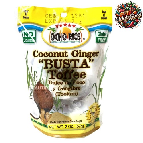 Ocho Rios Busta Toffee | Island Treat | Rich Coconut & Ginger Flavor ...