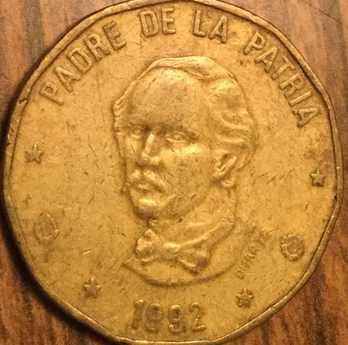 1992 DOMINICAN REPUBLIC 1 PESO COIN | eBay