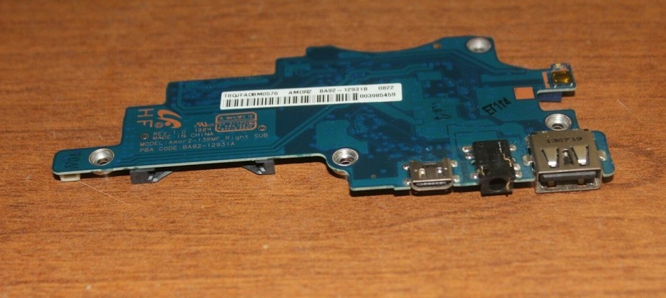OEM!! SAMSUNG NP900X3F-K01US NP900X3F AUDIO / SD CARD READER / USB BA92 ...