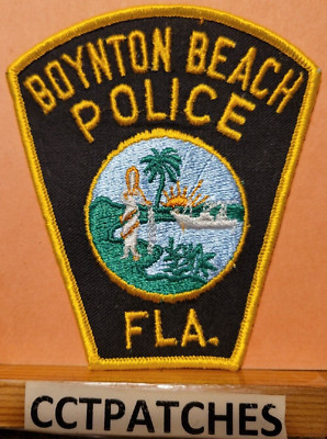BOYNTON BEACH, FLORIDA POLICE SHOULDER PATCH FL | eBay