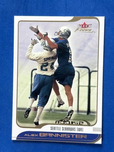 2001 Fleer Focus #212 Alex Bannister Seattle Seahawks #/1850 | eBay