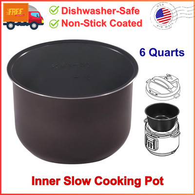 Replacement Inner Pot 6 Qt Non-Stick Ceramic For Instant Pots Pressure ...