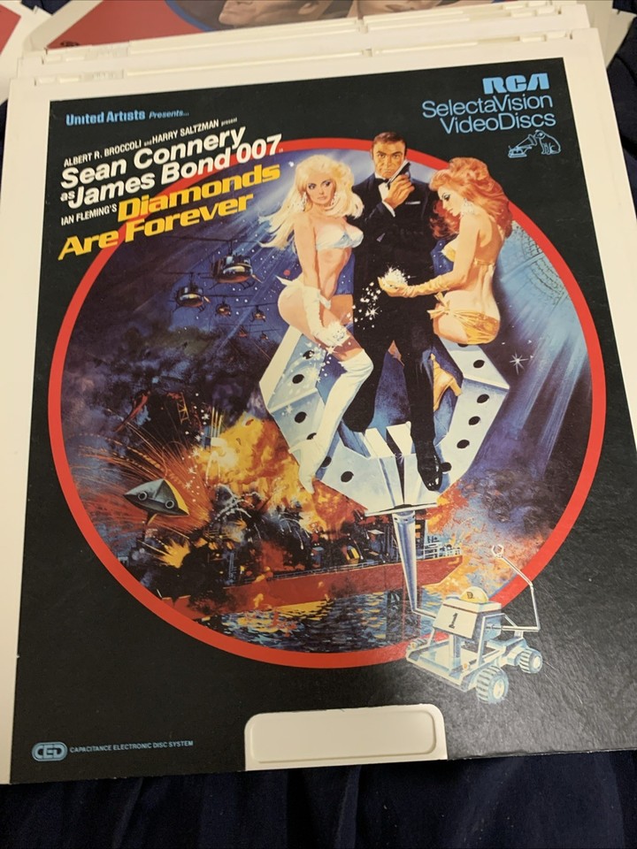 Lot of 27 RCA SELECTAVISION VIDEO DISC MOVIES ACTION WW2 James Bond ...