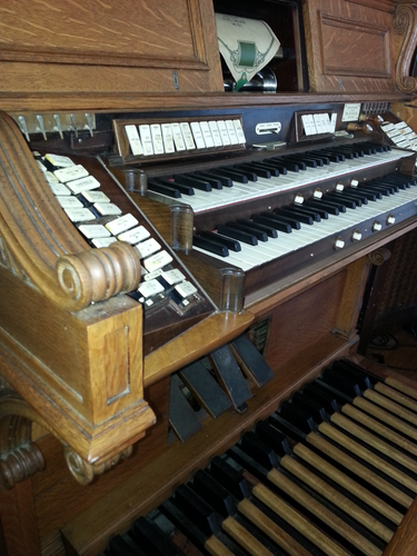 Aeolian Pipe Organ, 2 manuals, 116 note roll player console, in ...