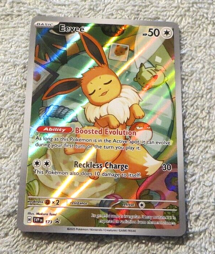 Eevee 173 Black Star Promo Full Art Holo - Pokemon Prismatic Evolutions ...