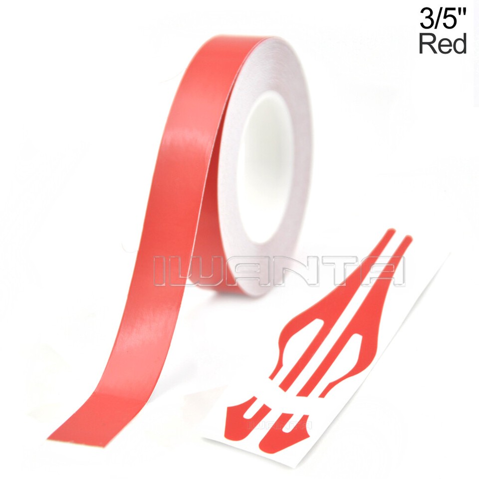 6 Sizes Red Pinstriping Pin Stripe DIY Line Vinyl Tape Decal Car ...