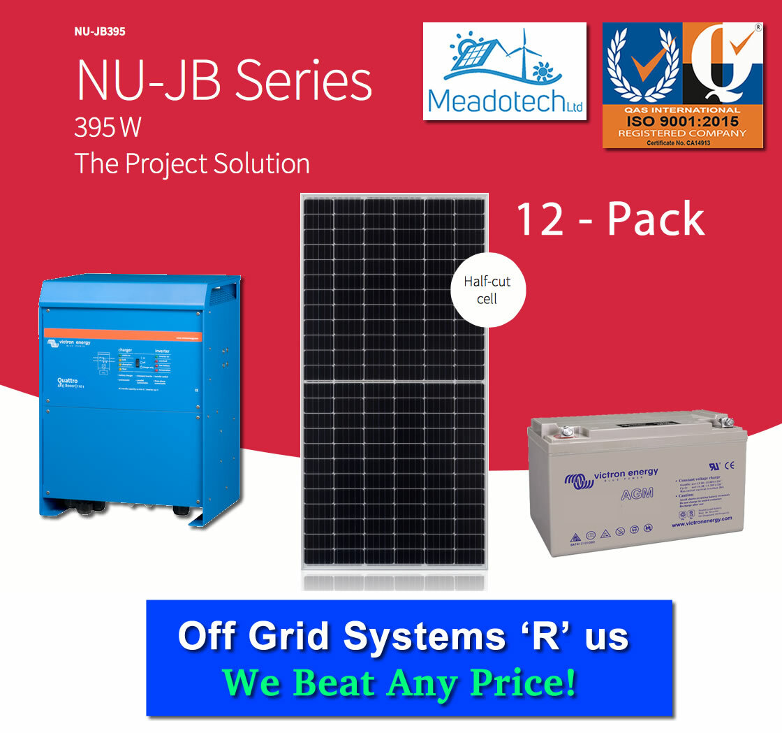 Victron Quattro Off Grid Solar 8KVA 48V 720Ah AGM Battery 4.7KW SHARP ...