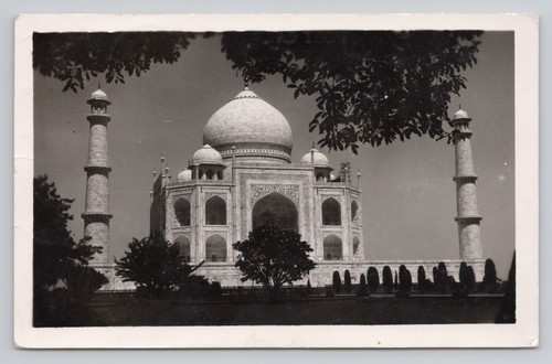 Taj Mahal Agra Tomb of Emperor Shah Jahan India c1956 Postcard | eBay