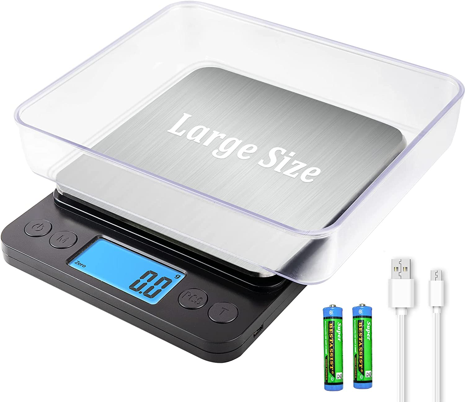 Upgraded Large Size Food Scale for Food Ounces and Grams, Kitchen ...