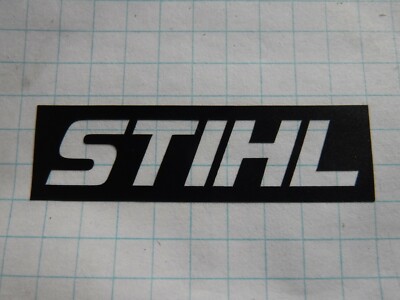STIHL Full color bkgnd CUSTOM CHAINSAW LETTERING STICKER DECAL+/- 3/4 ...