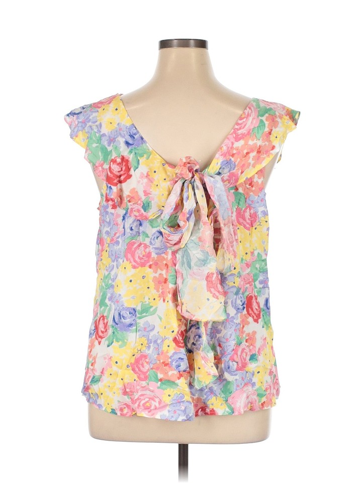 Emily Wonder Women Pink Short Sleeve Blouse 1X Plus | eBay