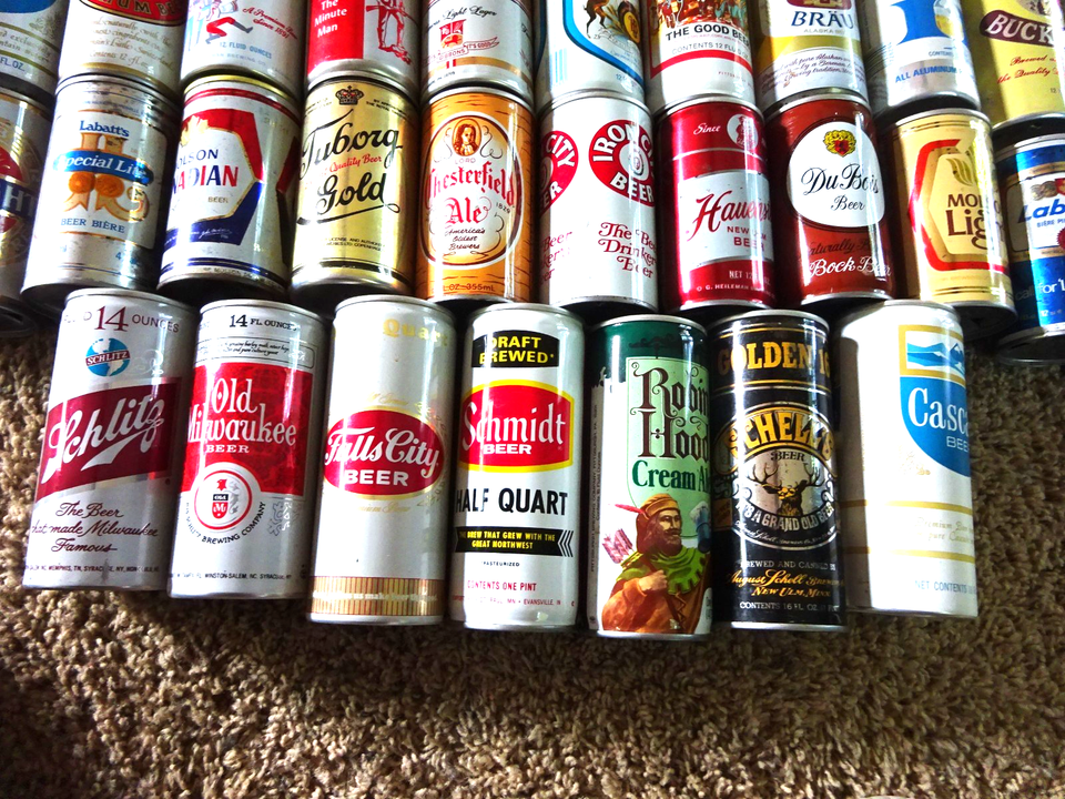 112 Diff Pull Top, Bottom Opened 1970's Beer Cans | eBay