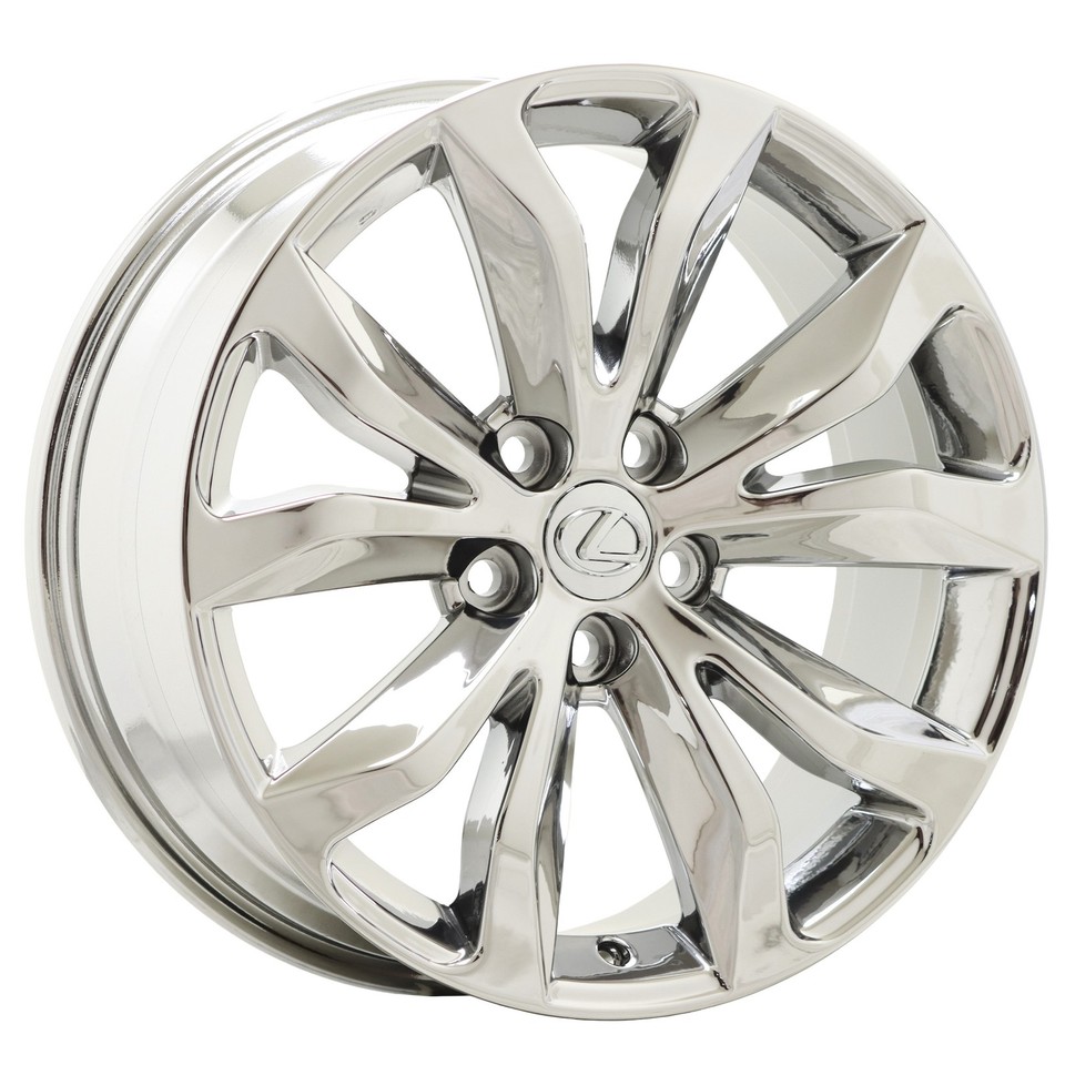 18" Lexus Turbo NX NX200t NX300h Bright Chrome wheels rims OEM 74335 ...