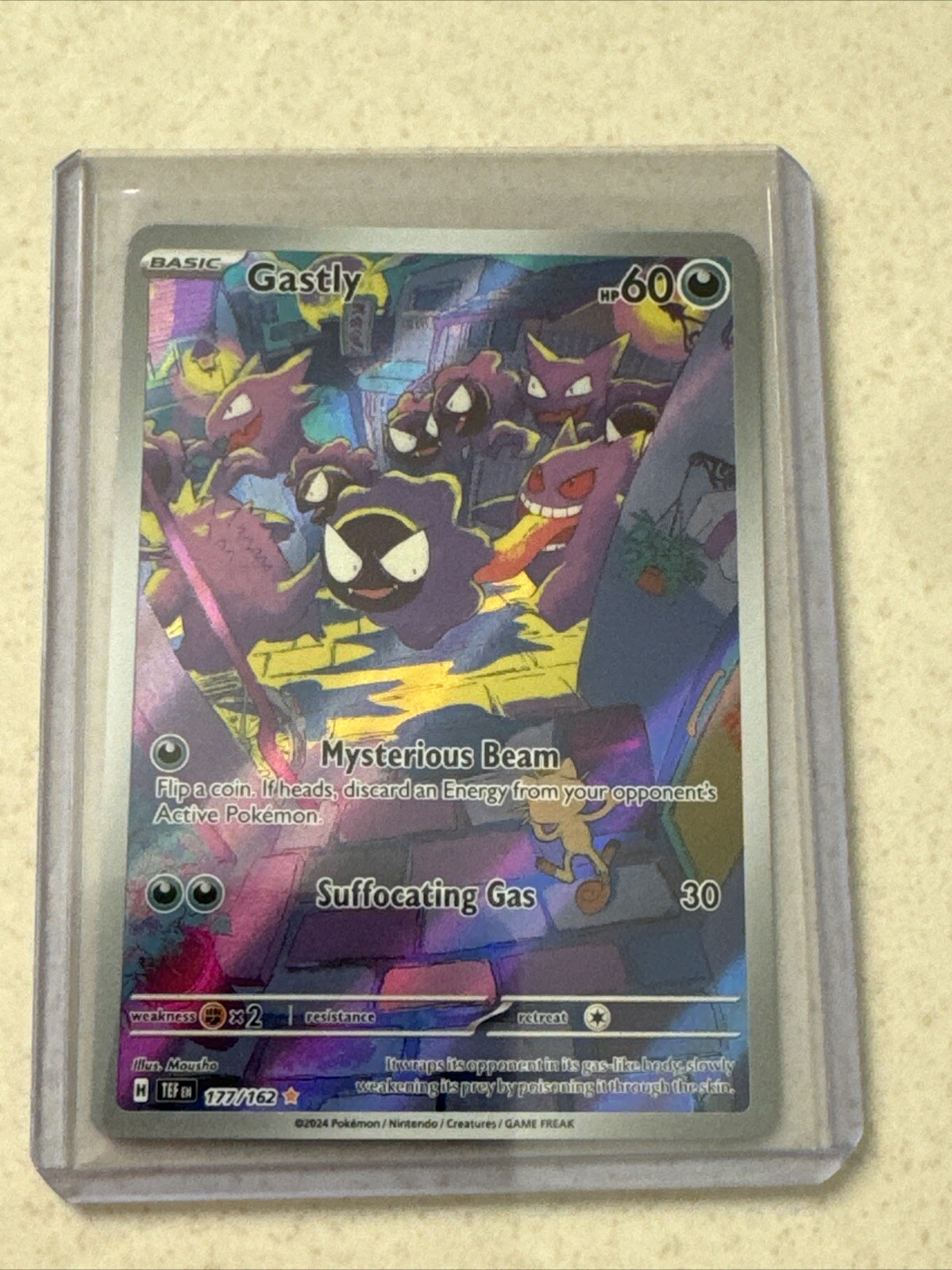 Pokémon TCG - Gastly Temporal Forces 177/162 - Holo Illustration Rare ...