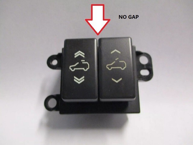 15862410 07 to 12 Suburban Tahoe Yukon Escalade Sunroof Sun Roof Switch ...