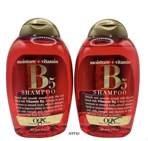 2x OGX Moisture + Vitamin B5 Shampoo, 13 Ounce 787461826478| eBay