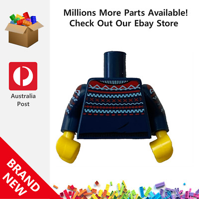 Genuine LEGO™ Dark Blue Torso Knit Sweater Medium Blue 973 6307934 New ...