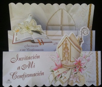 Invitaciones Confirmacion,niña, (Spanish Confirmation invitations ...