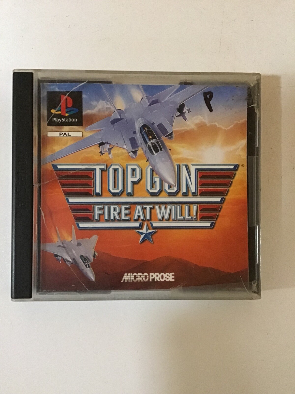 Top Gun Fire at Will Sony PlayStation 1 Ps1 11 Flight SIM Game for sale ...