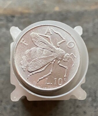 San Marino - Honey Bee - Roll 40 coins 10 Lire 1974 - uncirculated | eBay