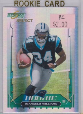 DEANGELO WILLIAMS 2006 SCORE SELECT ROOKIE #215/599 PANTHERS | eBay