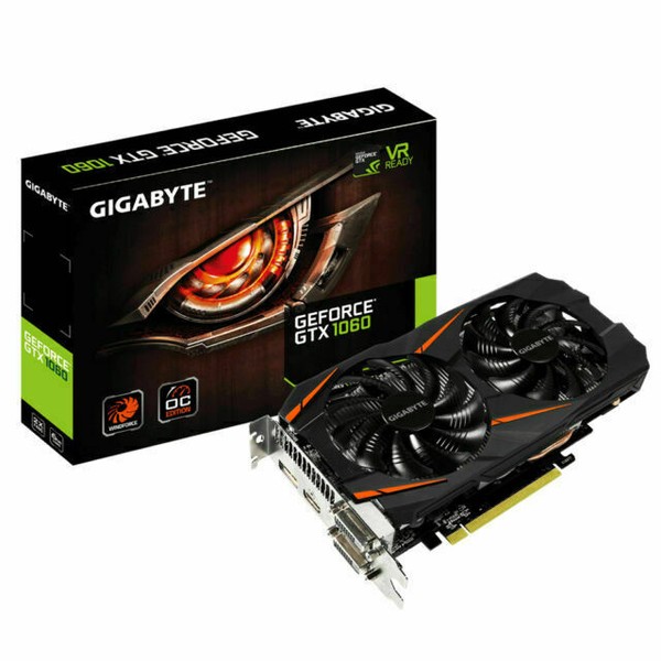 Gigabyte Geforce GTX 1060 Windforce 6GB Graphic Card (GVN1060WF2OC6GD ...