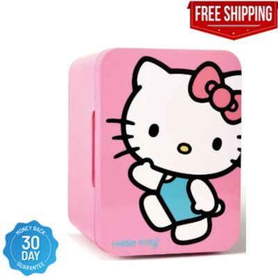 Hello Kitty Pink 6 Can Mini Fridge Thermoelectric Cooler 4 Litre | eBay