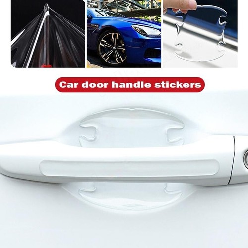 8pcs Invisible Car Door Handle Scratches Sticker Protector Film Decal ...