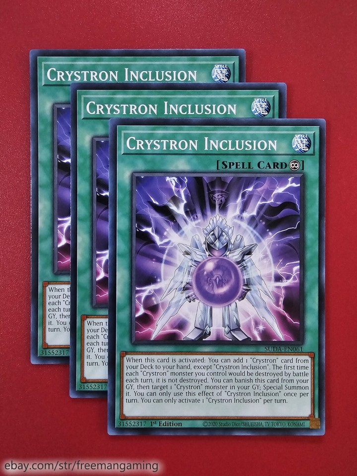 Yugioh Crystron Deck Core Set 18 card SUDA Tristaros Eleskeletus ...