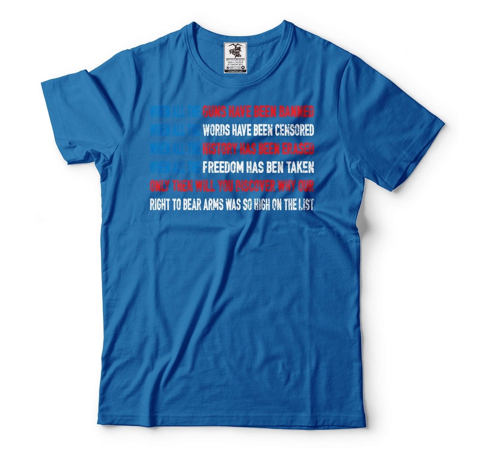 USA Pro Gun Shirt US Patriotic Flag Tee 2nd Amendment Tshirt Gun Lover ...