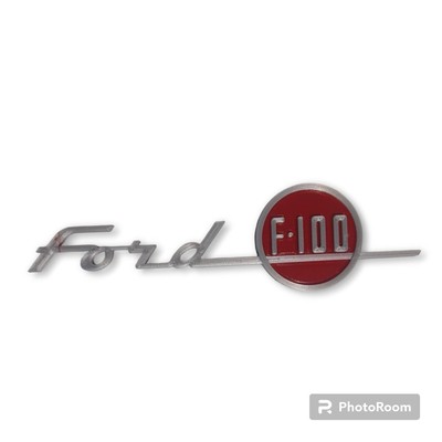 1955 Ford F100 Hood Emblem Silver and Red- 3D Printed - Project Howe | eBay