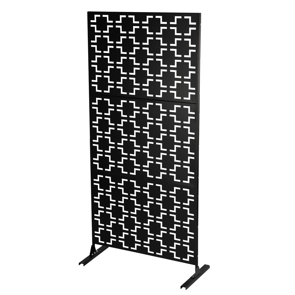 Modern Privacy Screen Outdoor Decorative Panels Planter Wall Metal ...