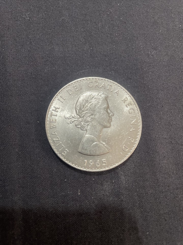 1965 Elizabeth II Commemorative Crown - Winston Churchill Extremely ...