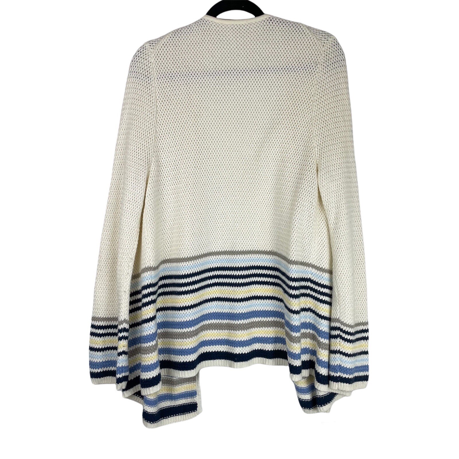 J. Jill Ivory Knit Cardigan Sweater Waterfall Front S… - Gem