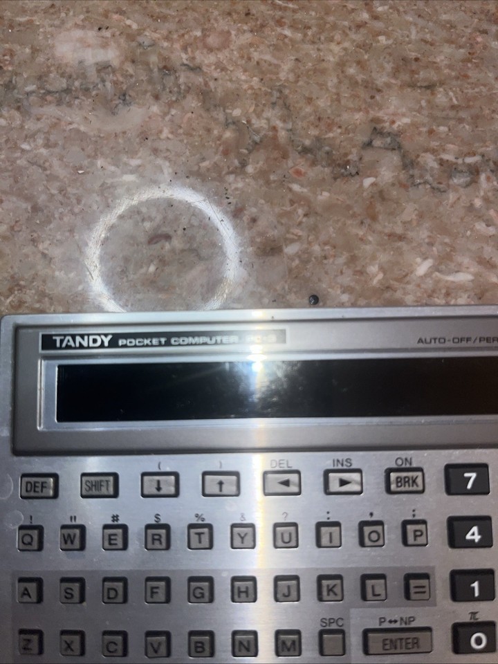 Vintage Tandy PC-3 Pocket Computer Calculator Rare Radio Shack Sharp ...